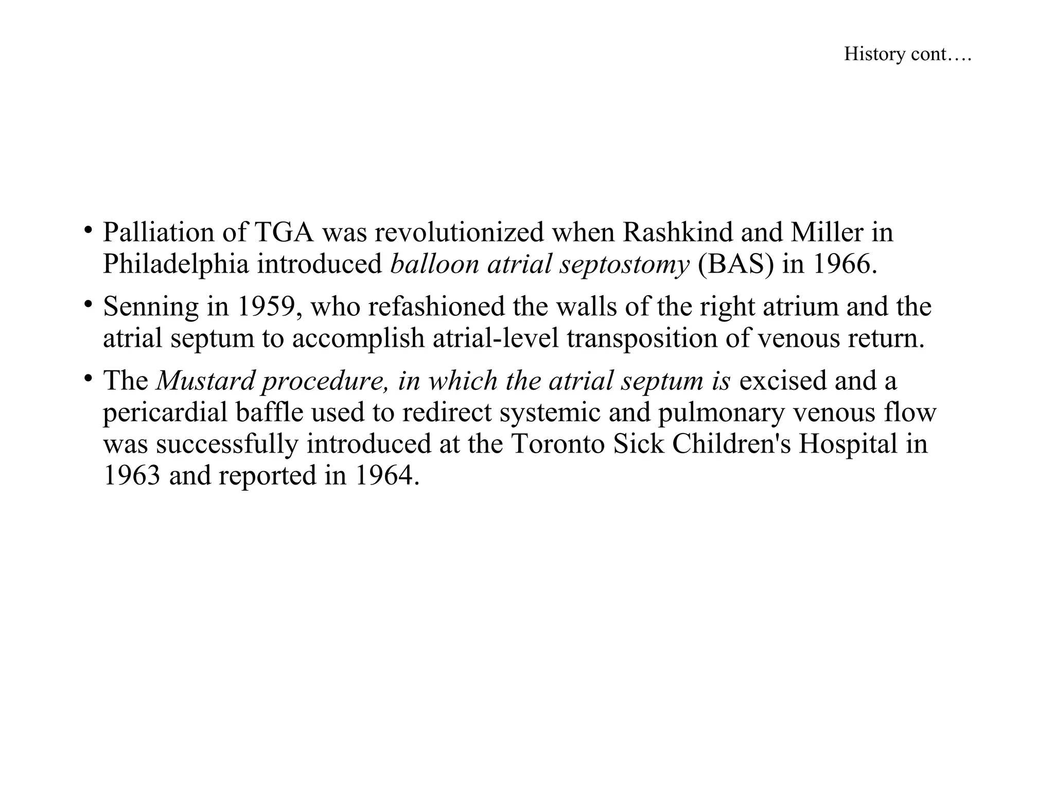 Transposition of Great Arteries | PPT