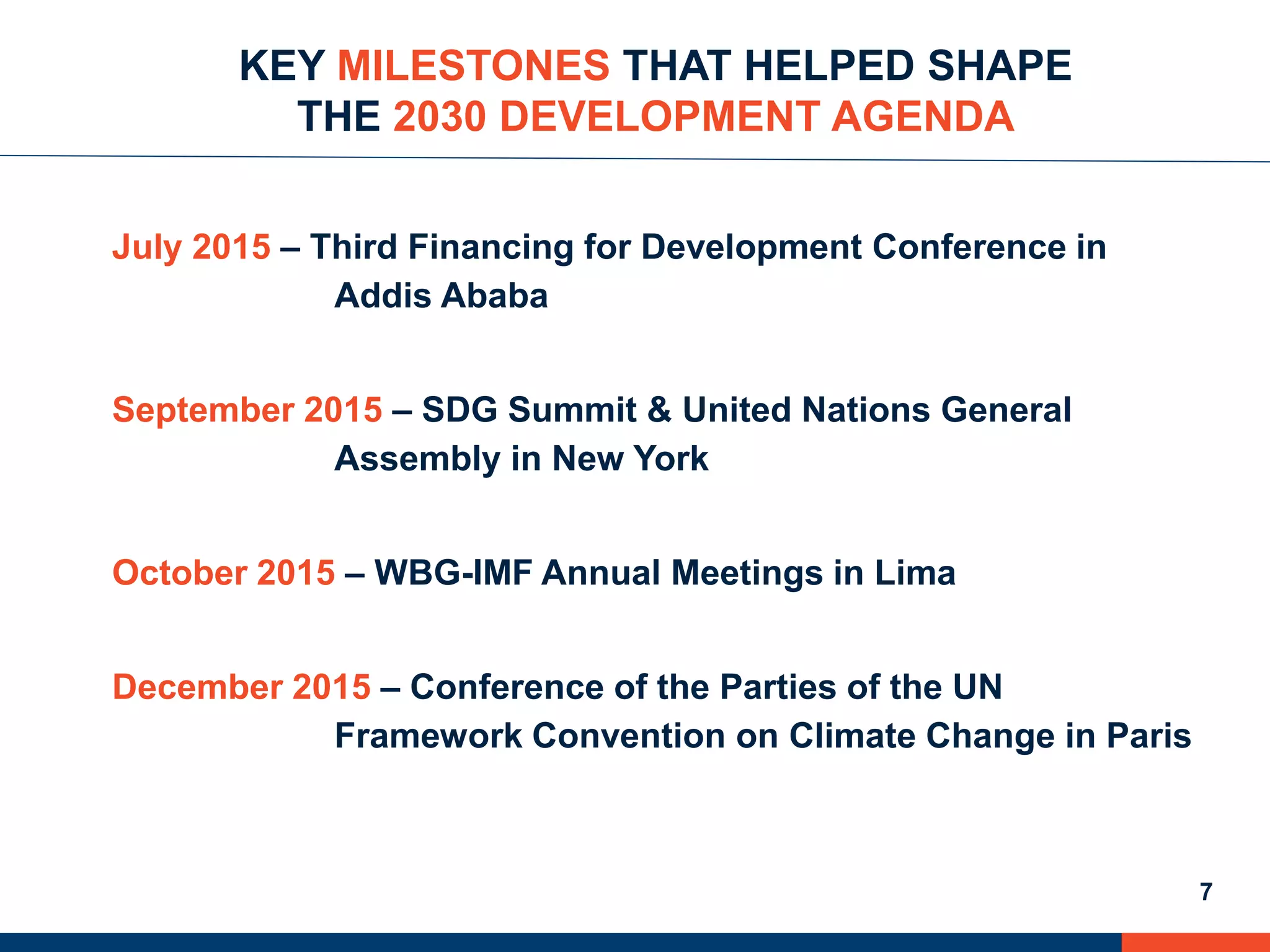 The 2030 Development Agenda & Islamic Finance | PPTX