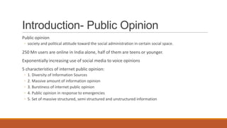 Sentiment mining- The Design and Implementation of an Internet Public Opinion Monitoring and ...