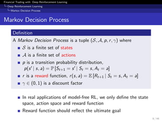 Financial Trading as a Game: A Deep Reinforcement Learning Approach | PPT