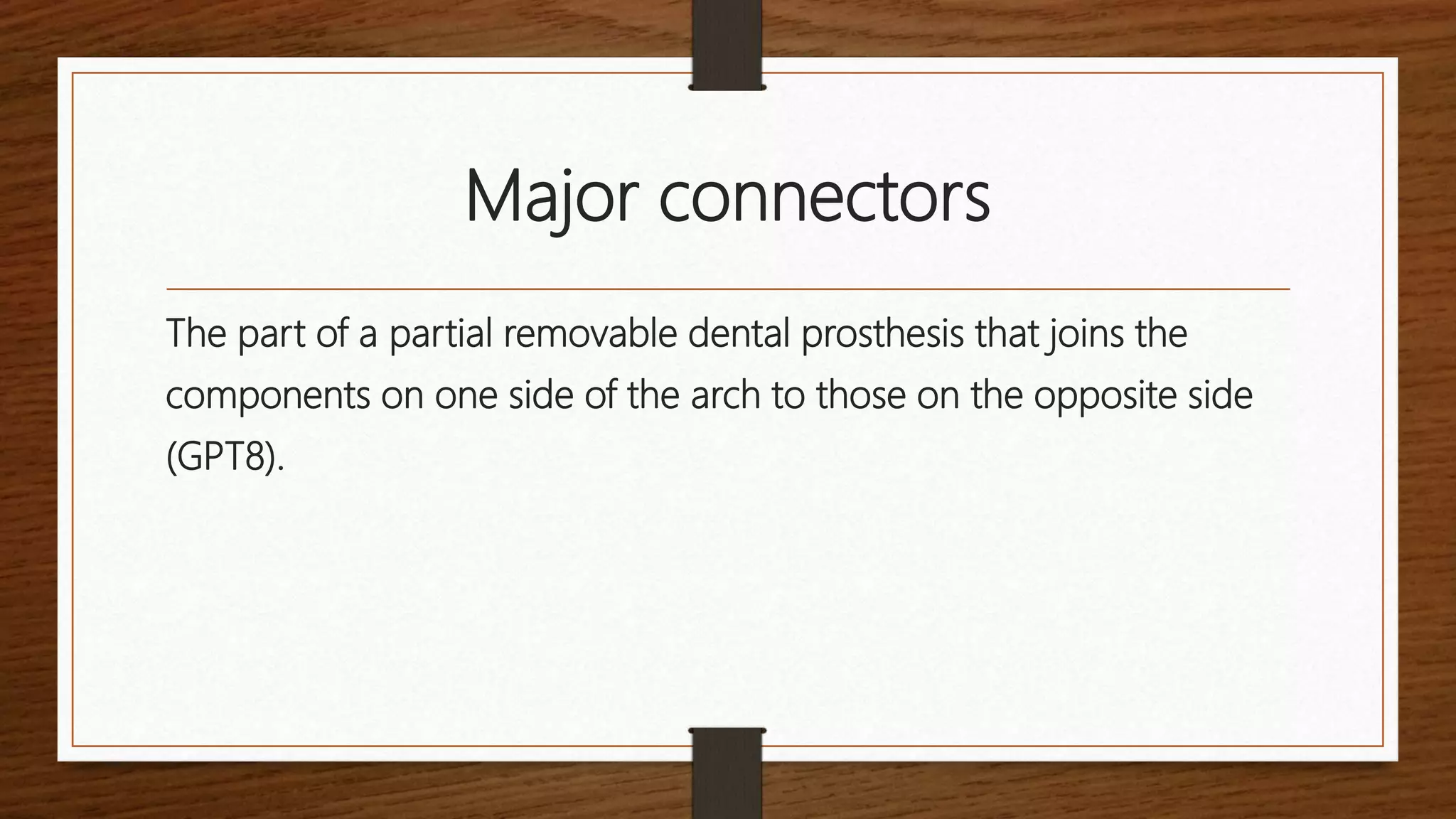 Major and minor connectors | PPTX