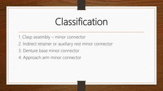 Major and minor connectors | PPTX