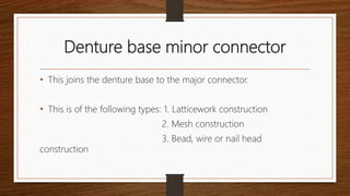 Major and minor connectors | PPTX
