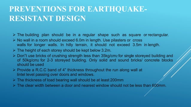Earthquake Resistant Structure | PPT