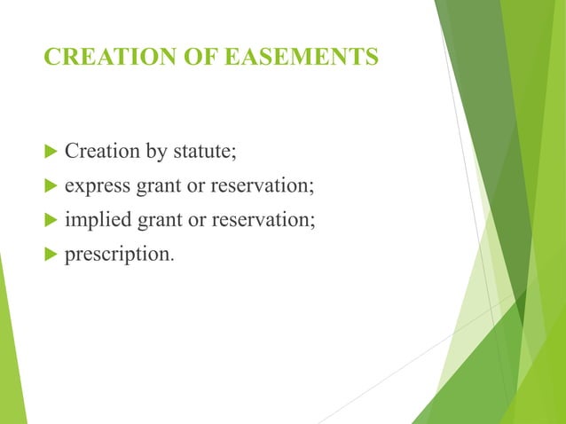 FINAL easements.Easements presentation in conveyancing Law Kenya | PPT
