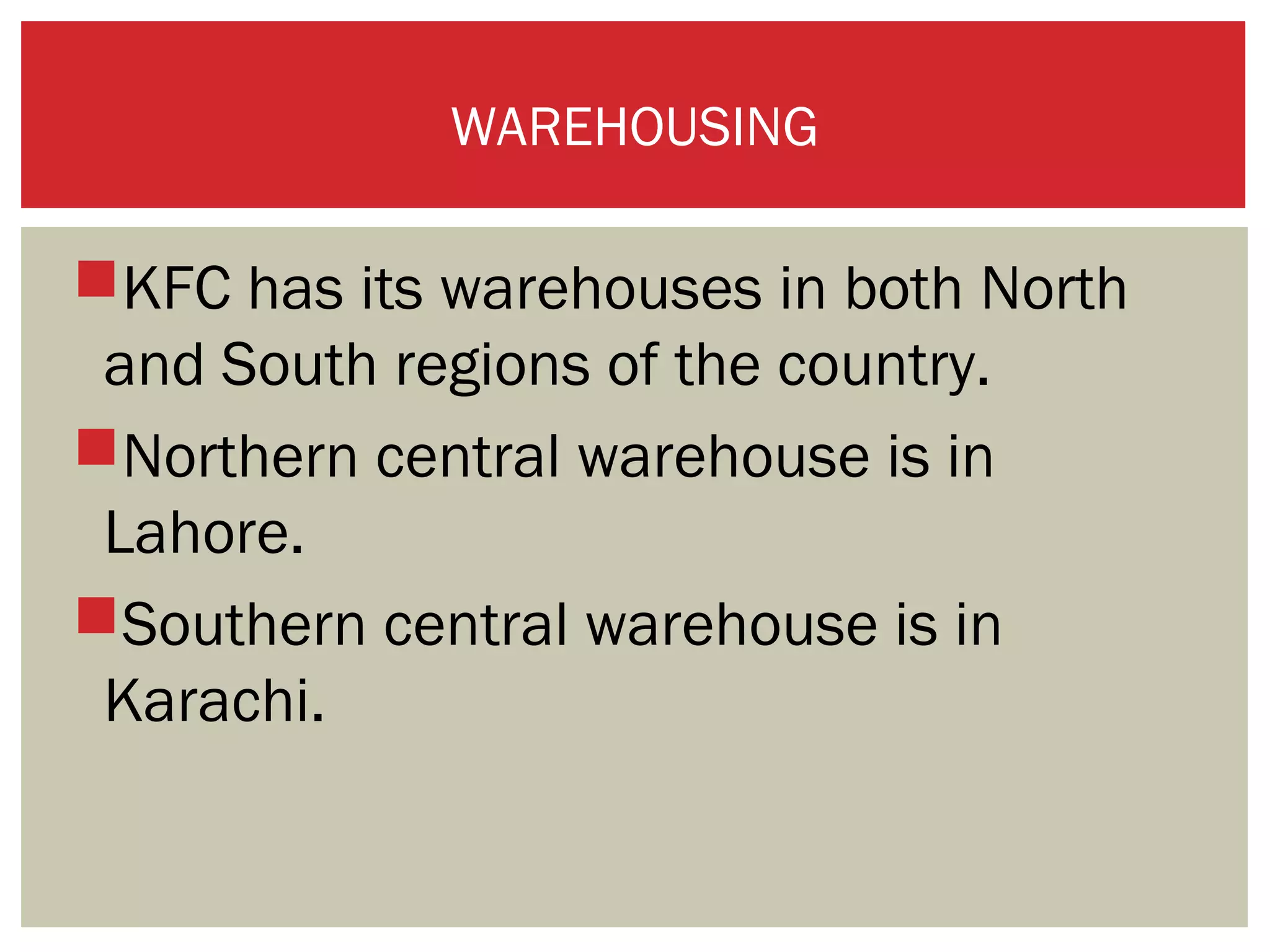 Final eb ch p supply chain management of kfc | PPT