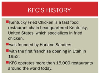 Final eb ch p supply chain management of kfc | PPT
