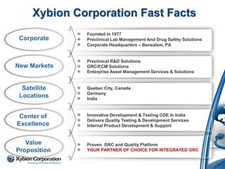 Xybion Enterprise Content and Data Management | PPTX