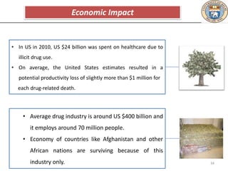 Economy of illicit drugs and its social impact. | PPTX