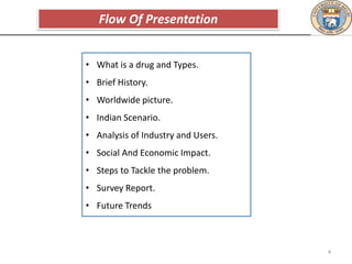 Economy of illicit drugs and its social impact. | PPTX