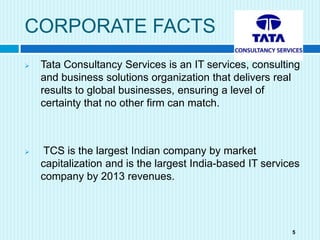 Company Analysis - TCS (Tata Consultancy Services) | PPTX