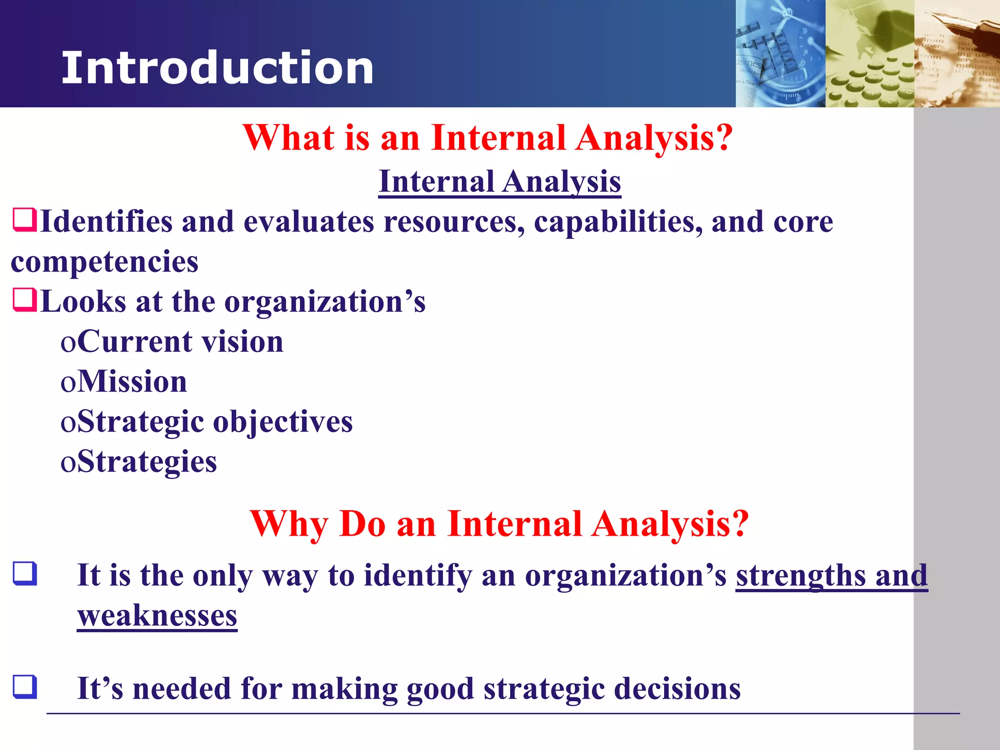 Internal Environmental Analysis | PPTX