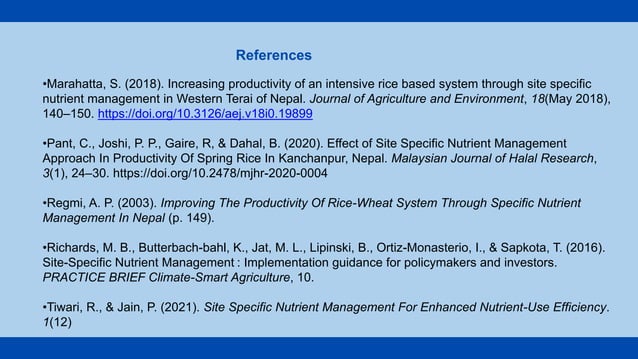 SSNM | PPTX | Agriculture | Industries