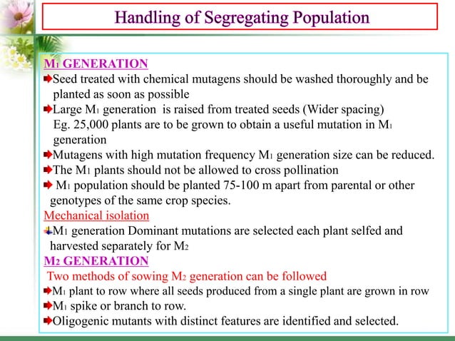 APPLICATION OF MUTATION BREEDING IN FIELD CROPS | PPTX