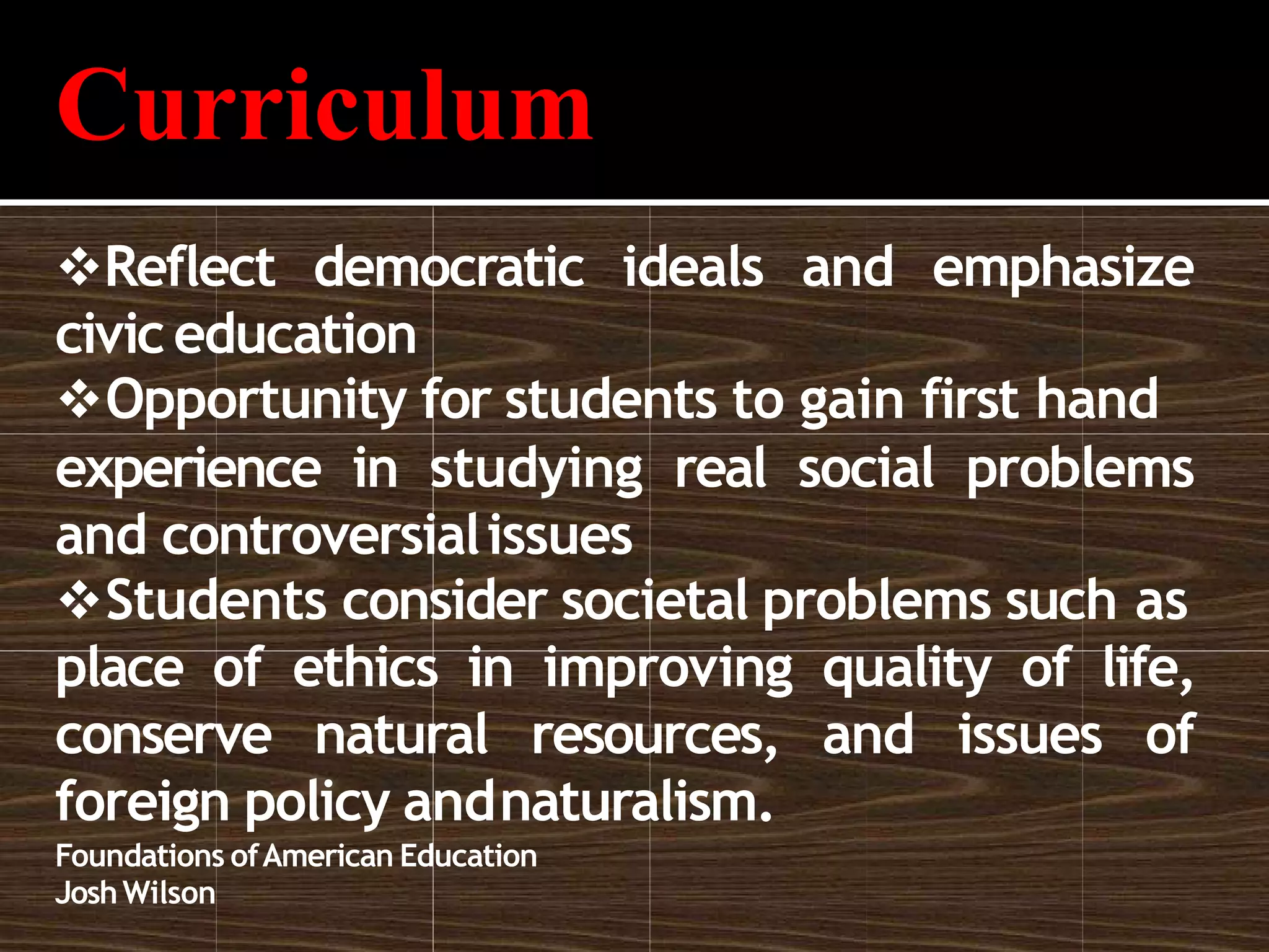 Educational philosophy, Social Reconstructionism, Role of teacher, Role ...