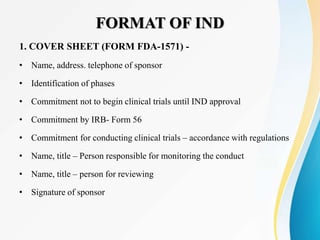 INVESTIGATIONAL NEW DRUG (IND)..... | PPTX