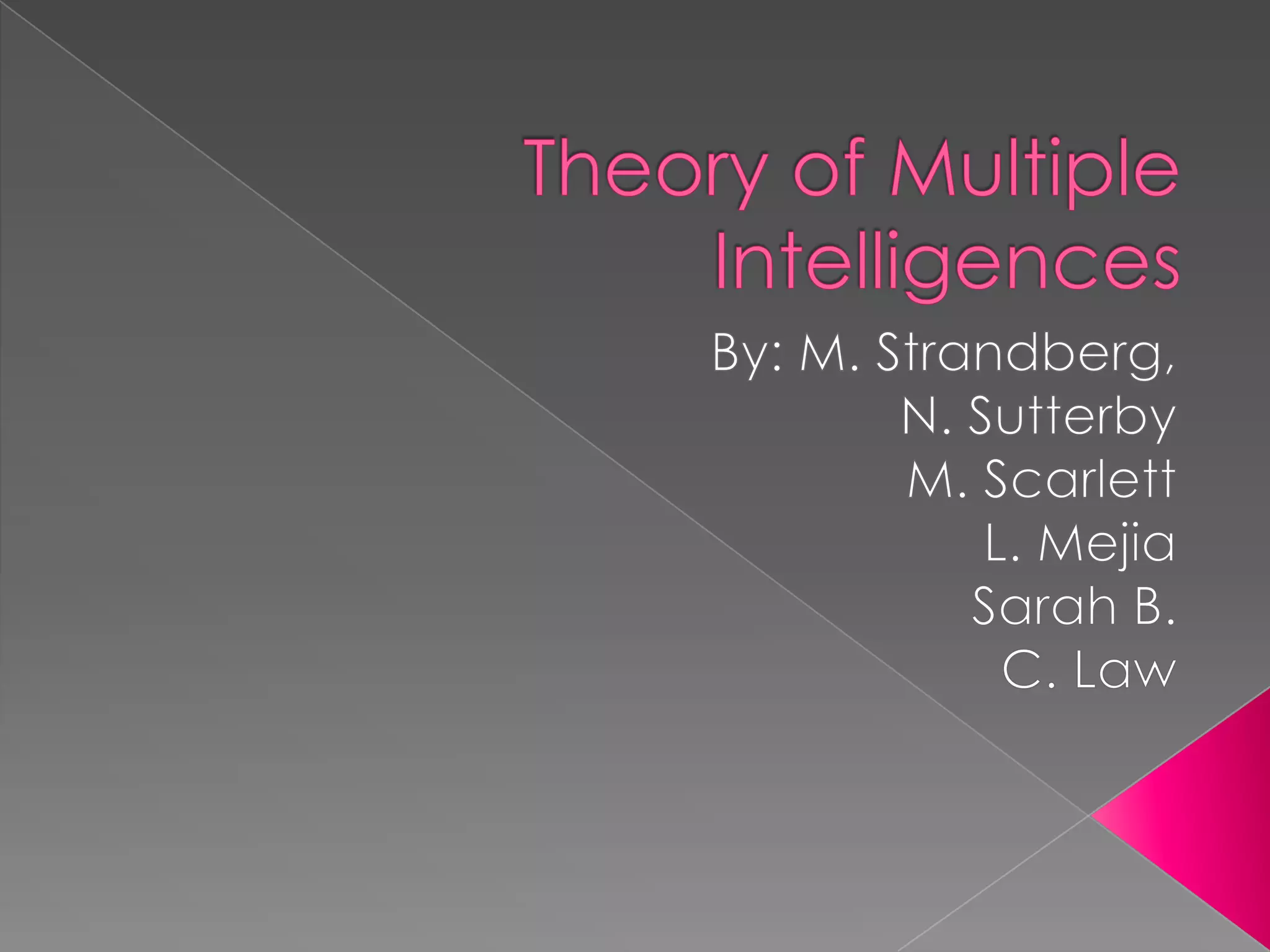 Eme2040-Multiple Intelligences | PPTX