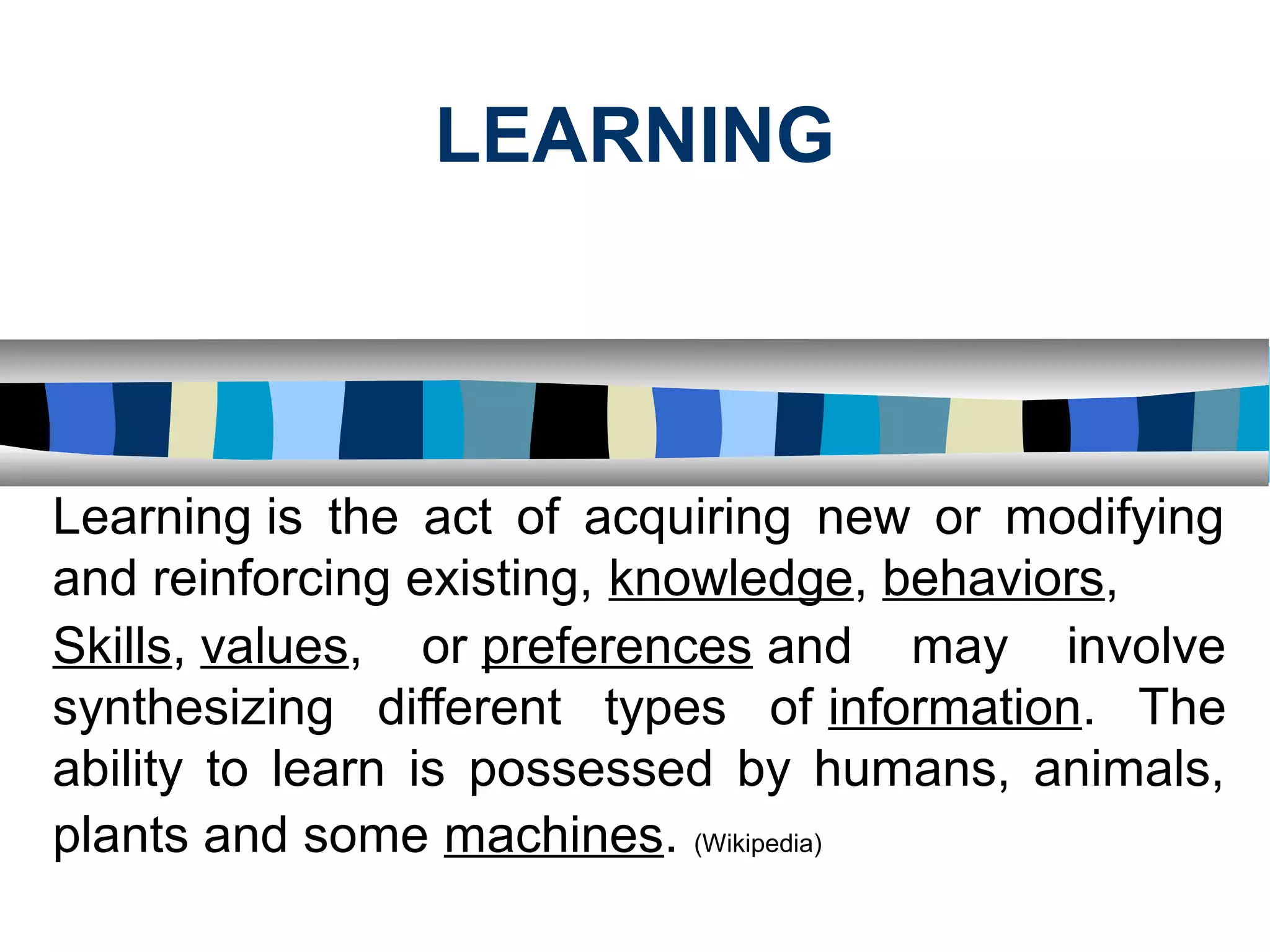 Effective Learning Environment & Impact of Time on Learning | PPT