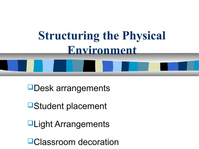 Effective Learning Environment & Impact of Time on Learning | PPT ...