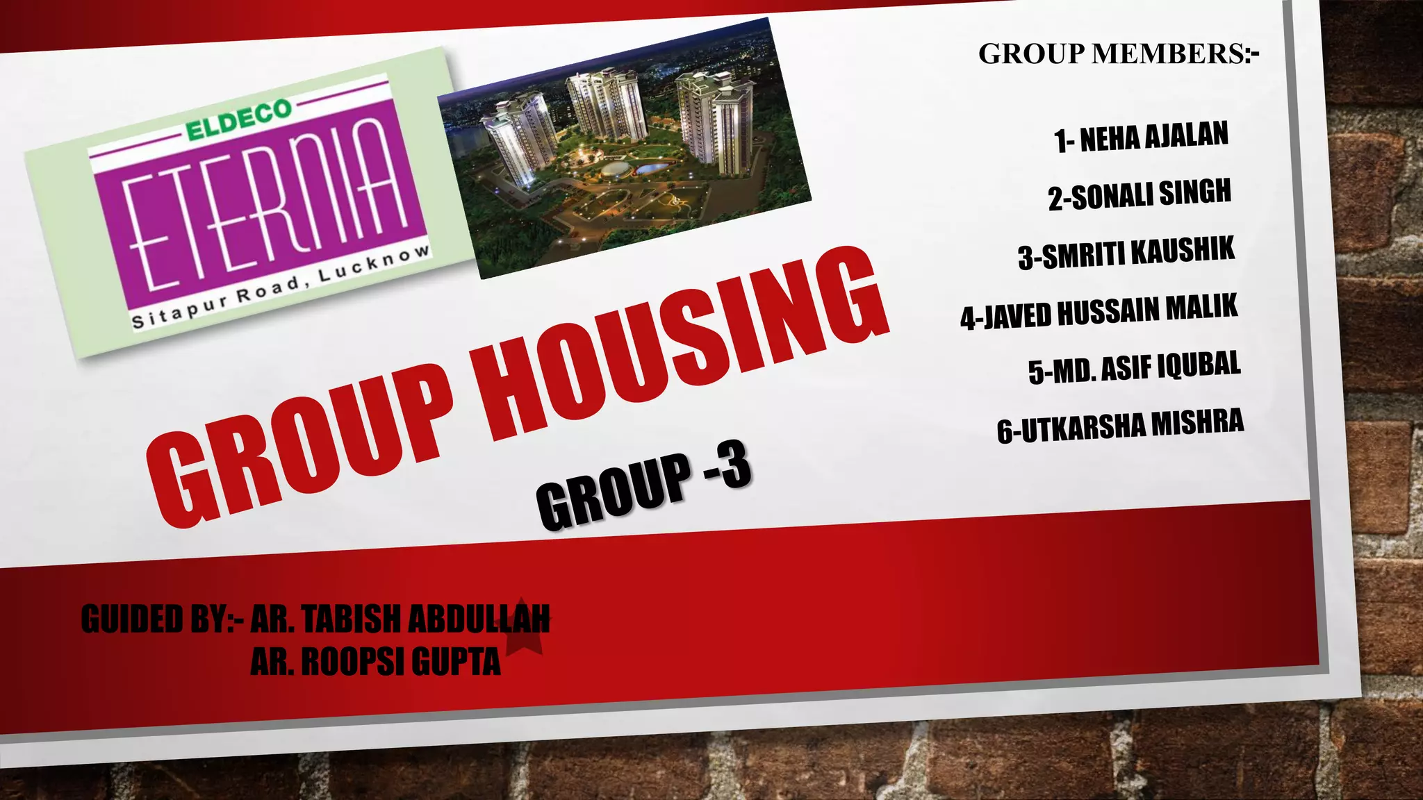 group housing eldeco eterniaa, lucknow | PDF