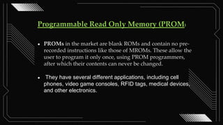 SEMICONDUCTOR MEMORIES(RAM &ROM).pptx