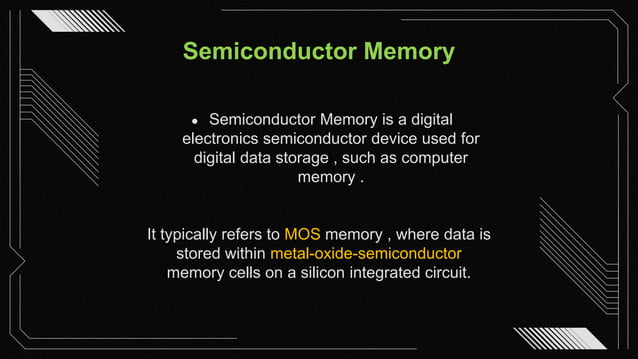 SEMICONDUCTOR MEMORIES(RAM &ROM).pptx