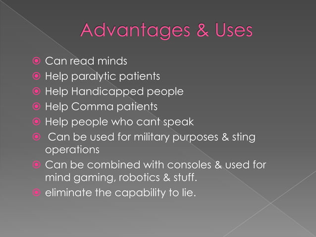 Mind Reading Computer Ppt Ppt