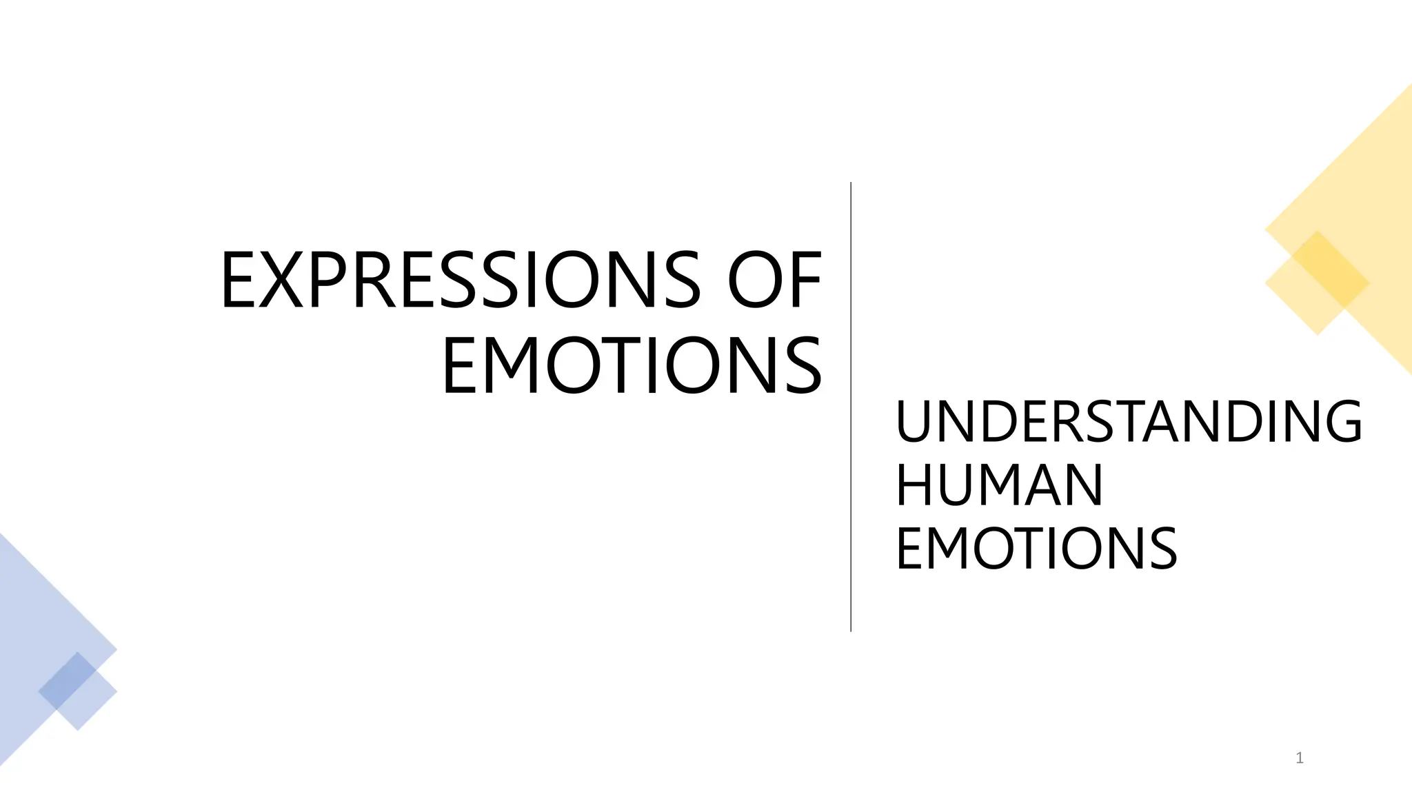 EXPRESSIONS OF EMOTIONSpptx | PPTX