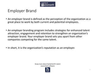 Enhancing the employer brand | PPTX