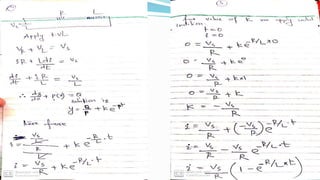 Transients analysis and Its derivations | PPTX | Physics | Science