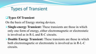 Transients analysis and Its derivations | PPTX | Physics | Science