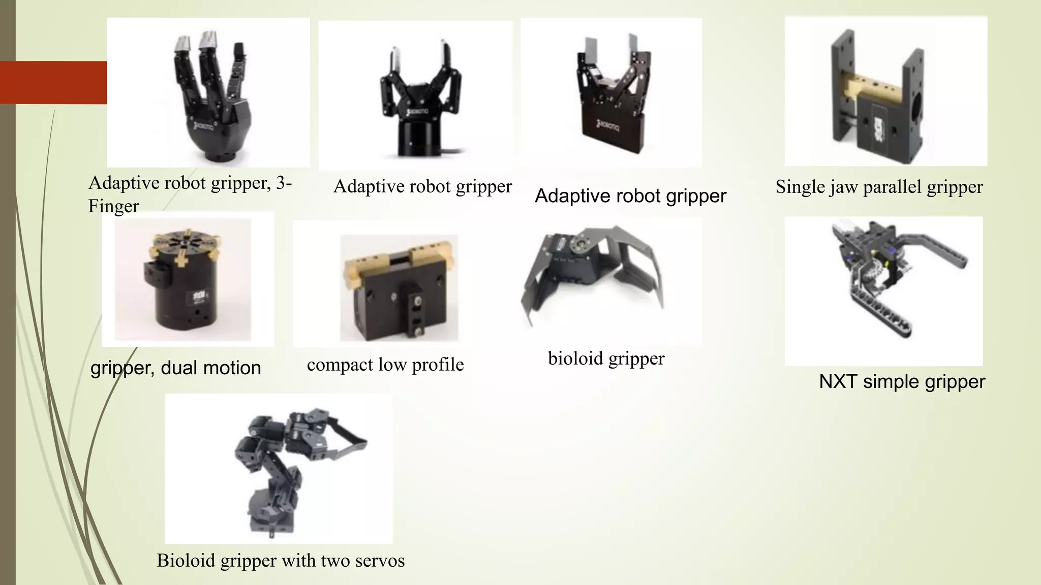 Design and development of industrial End effector (gripper) | PPTX
