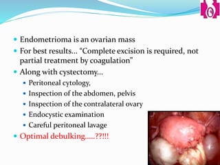 Laparoscopic management of endometriosis | PPTX