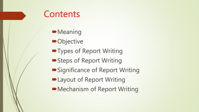 Report Writing PPT | PPTX