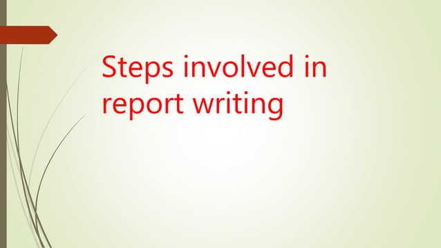 Report Writing PPT | PPTX