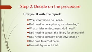 Report Writing PPT | PPTX