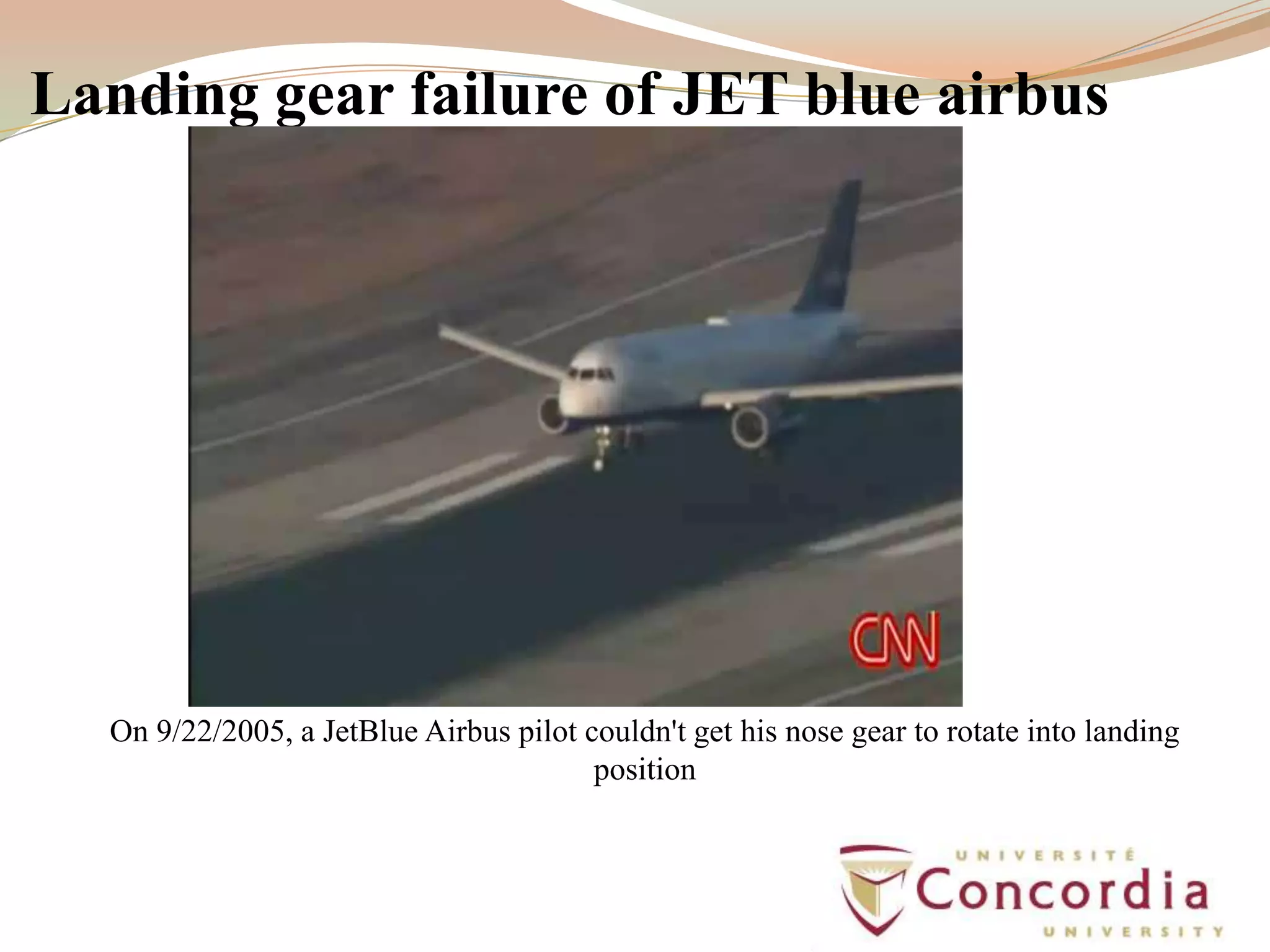 Landing gear Failure analysis of an aircraft | PPTX