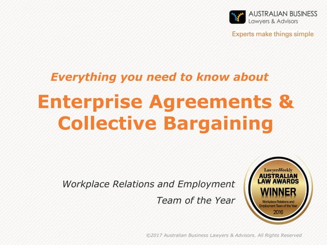 Why have Enterprise Agreements? | PPT Why have Enterprise Agreements? | PPT