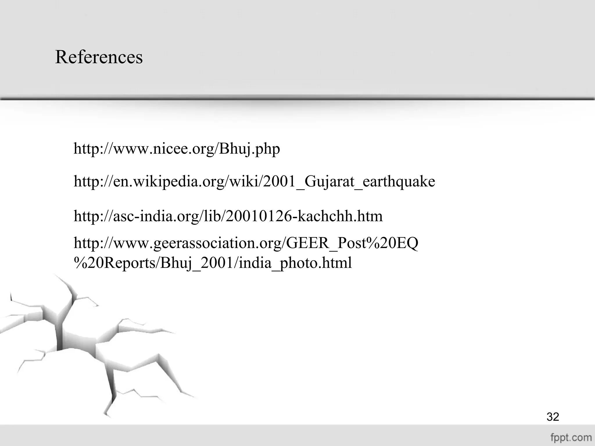 Earthquack 2001 Bhuj,Gujarat | PPT