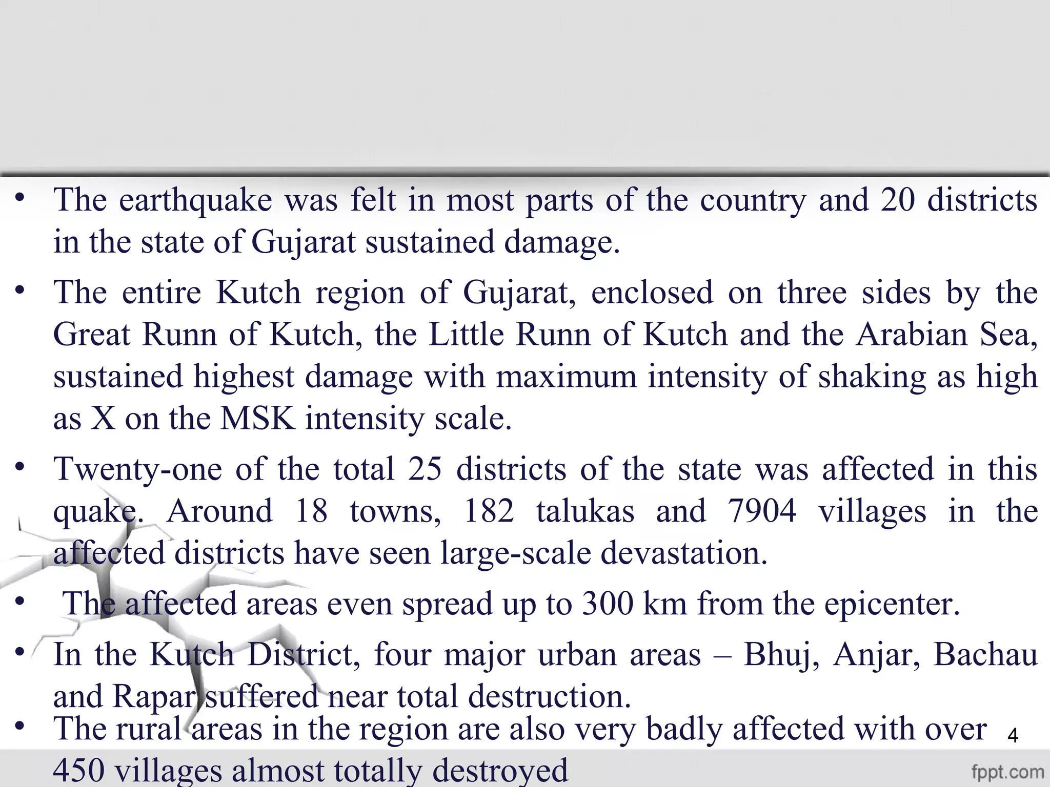 Earthquack 2001 Bhuj,Gujarat | PPT