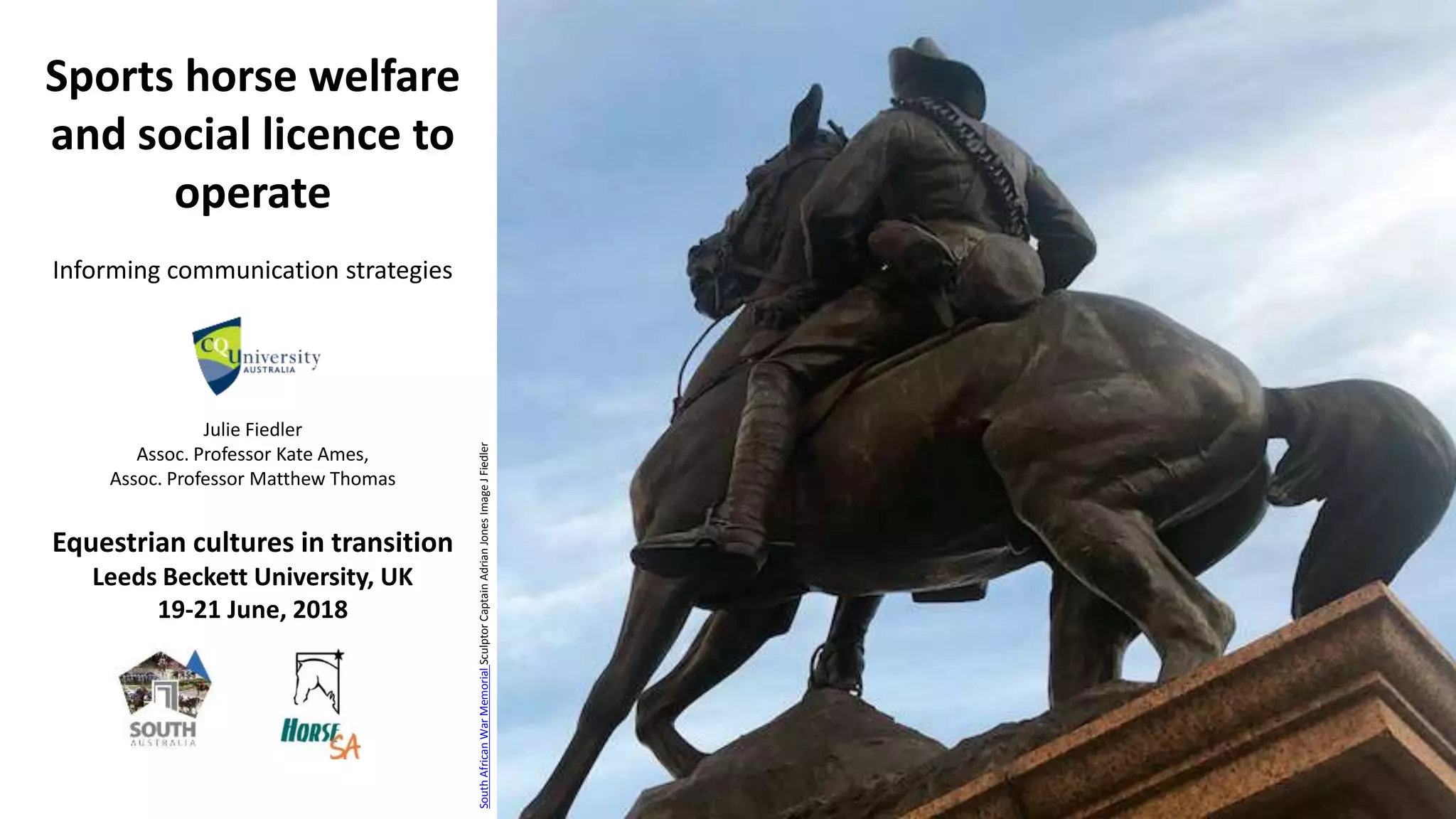 Sport horse welfare & social licence to operate | PPTX