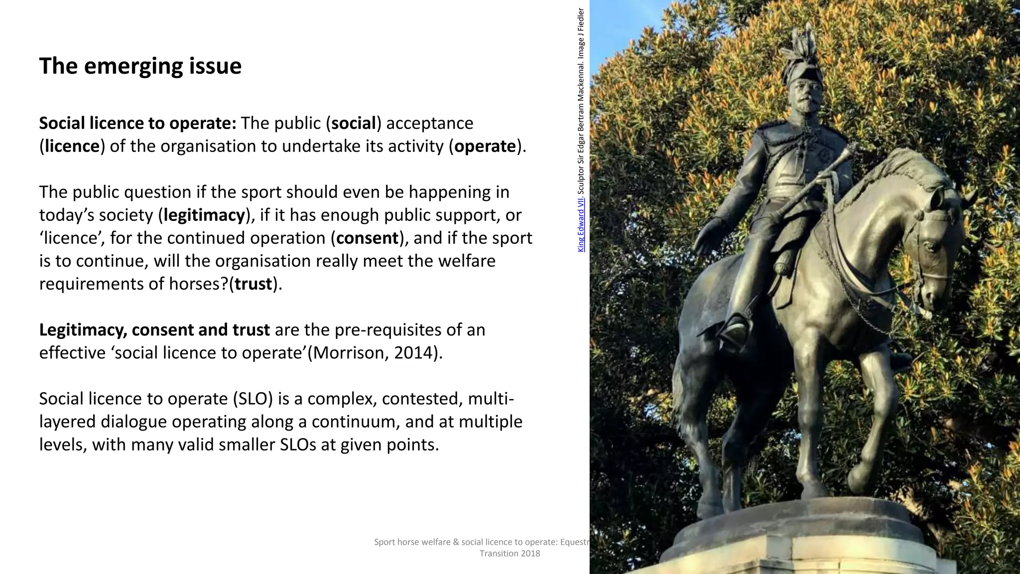 Sport horse welfare & social licence to operate | PPT