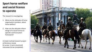 Sport horse welfare & social licence to operate | PPTX