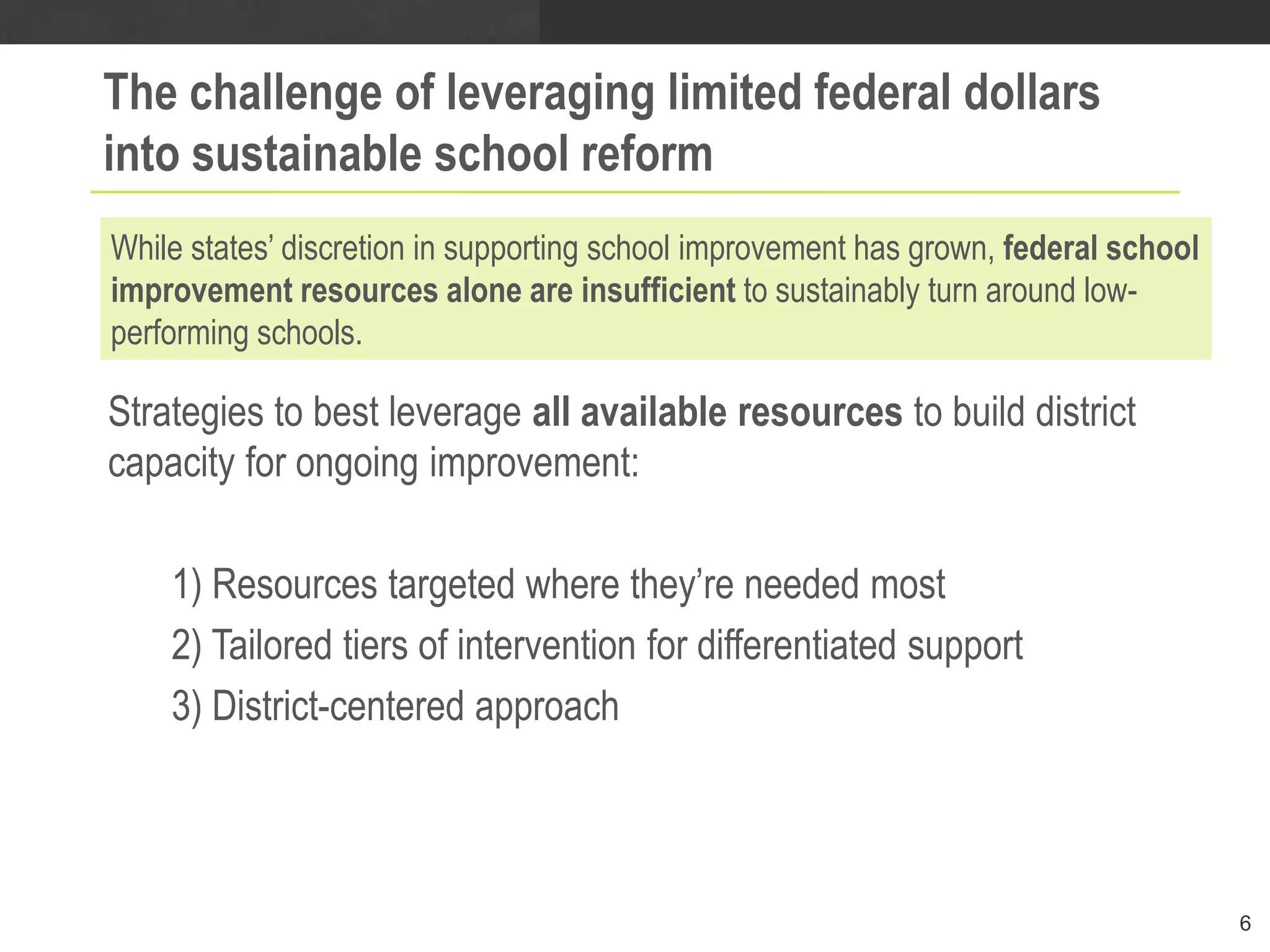 Maximizing Resources for School Improvement, Part 1 | PPT