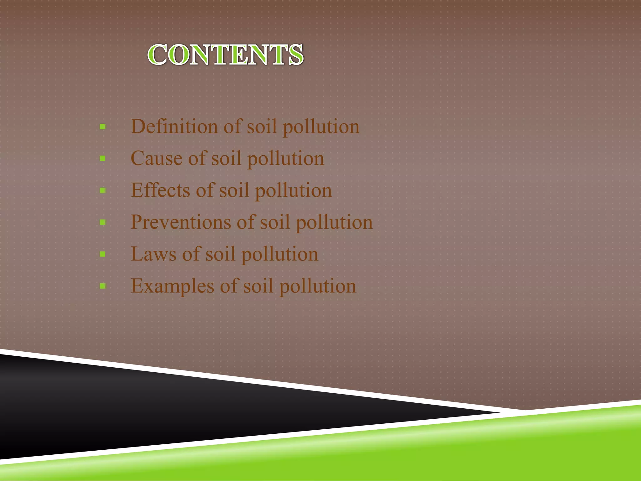 soil pollution | PPTX