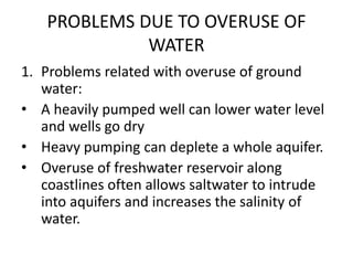 WATER AND WASTE WATER MANAGEMENT | PPTX