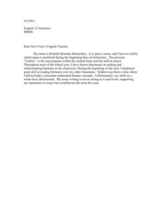 Final essay first draft charlie | PDF