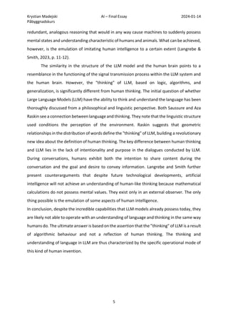 Can Large Language Models Truly Think Like Humans? | PDF