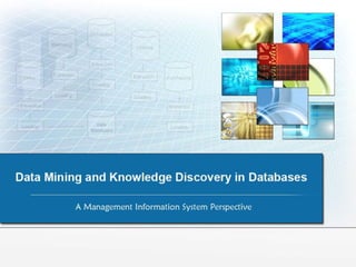 Knowledge Discovery and Data Mining | PPTX