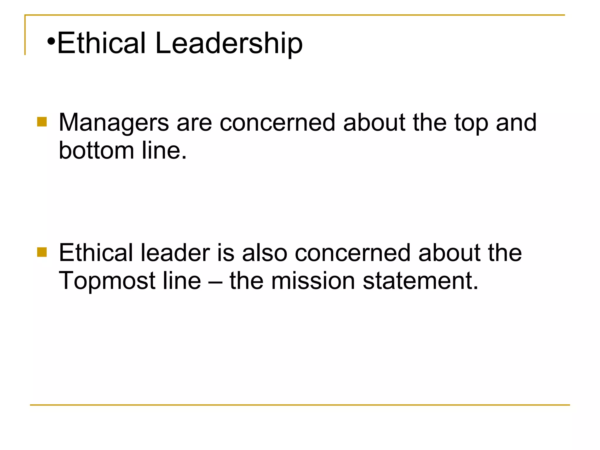 Ethical Leadership | PPT